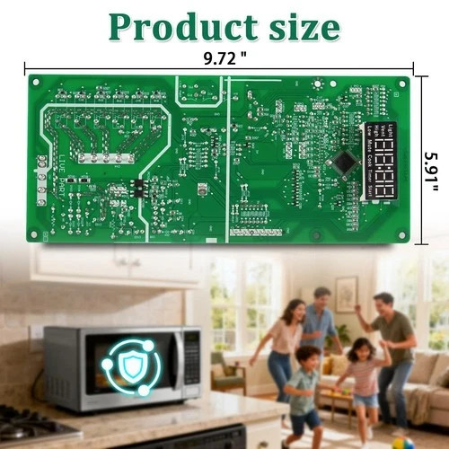 WB27X29801 Microwave Main Control Board with White LED for GE ...