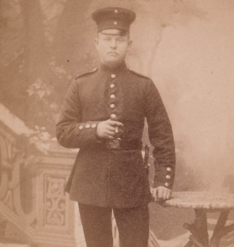 1883 CDV Photo Soldier Imperial Army Uniform Mandel Breslau Germany Now ...