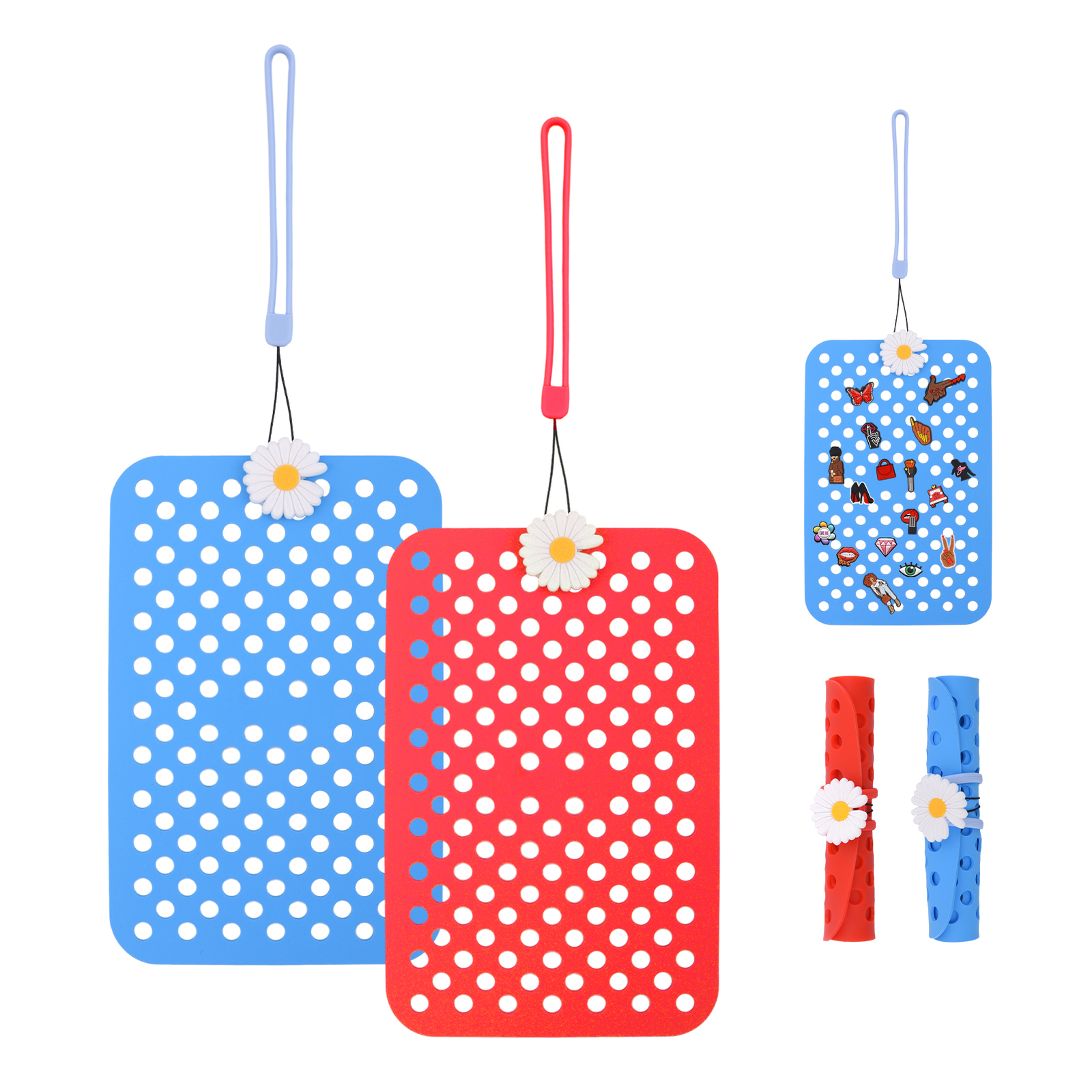 2pcs Soft Silicone Display Stand ErgonomicOrganizer With Lanyard DIY | eBay