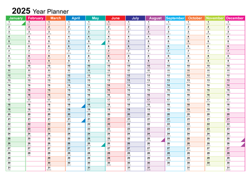 Office Yearly Wall Planner Holidays School Calendar | A4 A3 A2 A1 | eBay UK