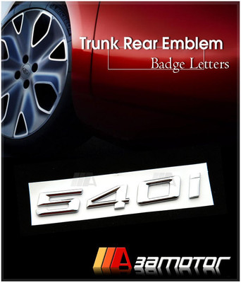 Chrome Letter Trunk Rear Emblem Badge Letters 540i 540 fits BMW E60 F10 ...