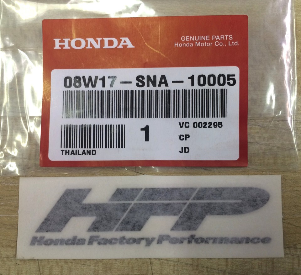 Genuine Honda Factory Performance HFP Decal - 3.5" x 1" - Large Sticker ...