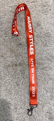 Harry Styles 2021 Love On Tour Orange Red Lanyard | eBay