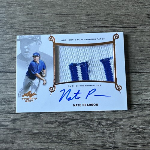 2017 Leaf Trinity Nate Pearson Autograph Patch PA-NP1 RPA Blue Jays | eBay