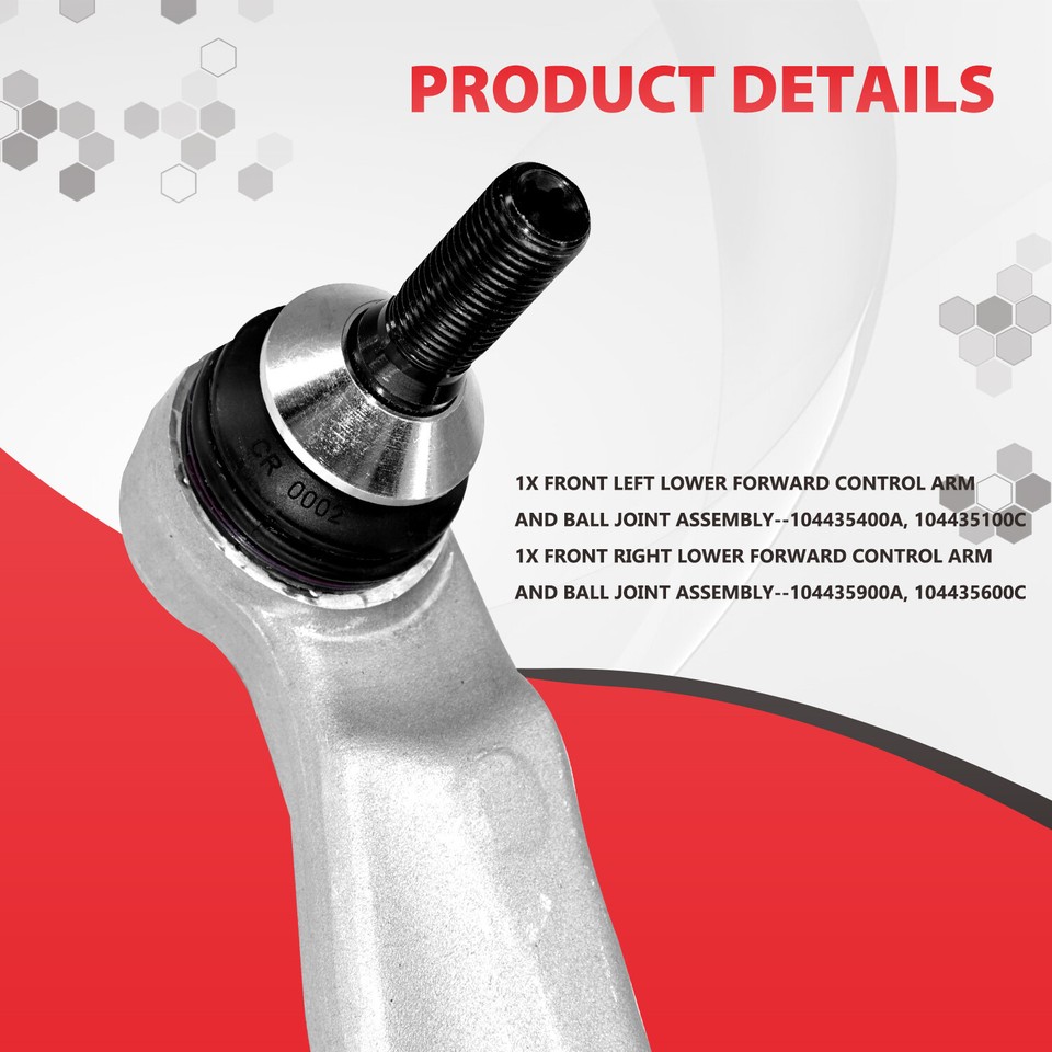 Front Right Lower Control Arms Ball Joints For 2017-2023 Tesla Model 3 ...