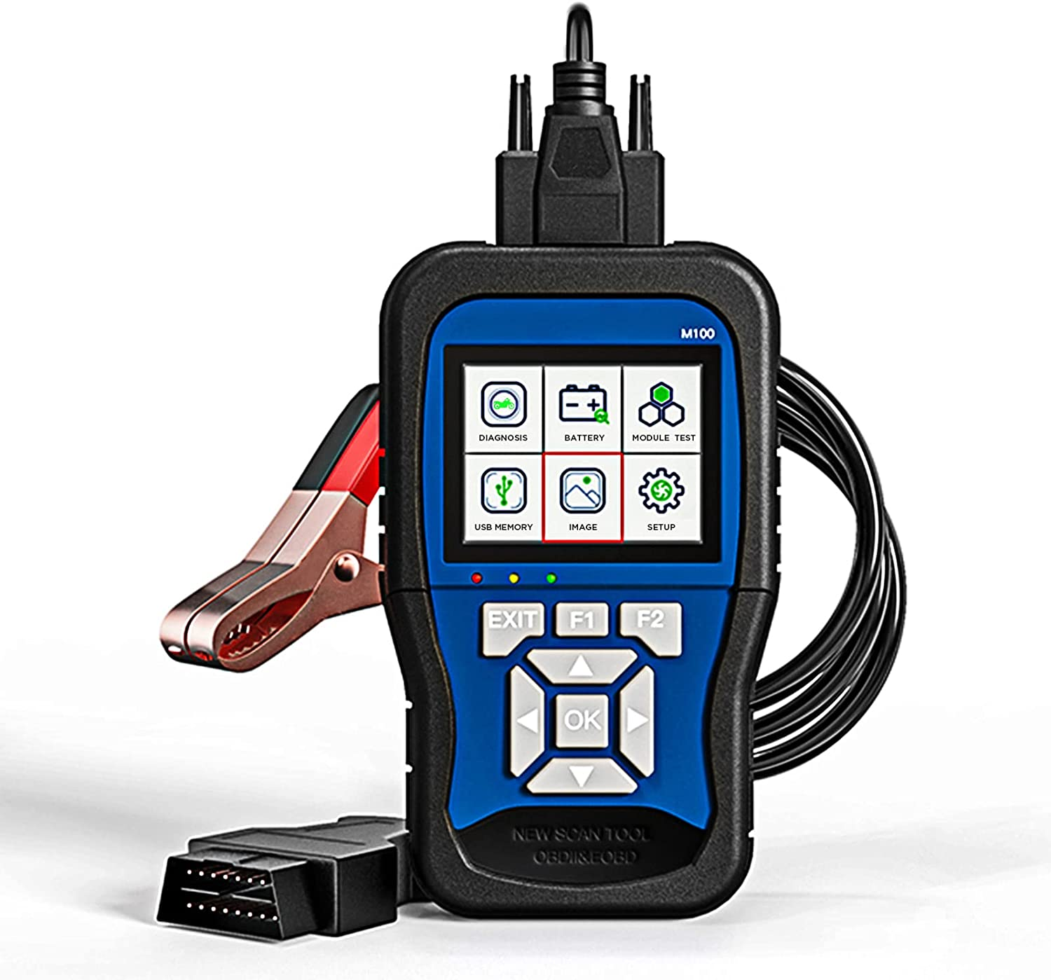 Genuine Jdiag M100 Motorcycle OBD2 Code Scanner With Battery ...