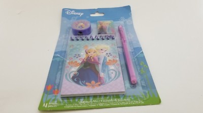 Disney Frozen 4 Piece Stationery Set - Pencil, Sharpener, Eraser ...