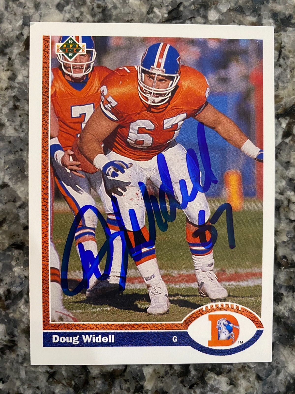 Doug Widell Signed Denver Broncos Card 1991 Upper Deck | eBay
