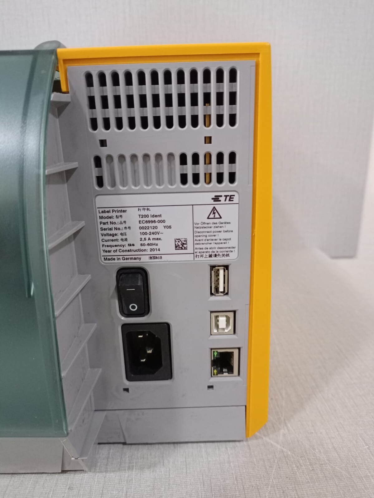 TE Connectivity T200 Ident Standard Printer- NO ORIGINAL BOX | eBay