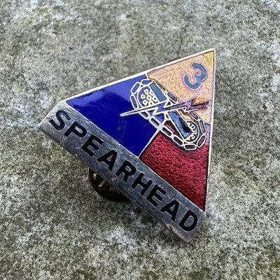 ORIGINAL WWII Post WW2 US 3rd Armored Division DUI Insignia - German ...