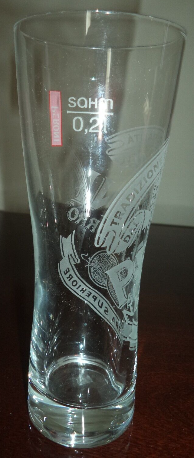 Peroni Nastro Azzurro Etched SQHM 0,2L Beer Glass | eBay
