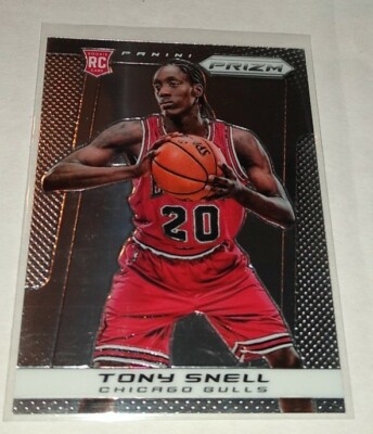 TONY SNELL CHICAGO BULLS 2013-14 PANINI PRIZM ROOKIE RC CARD NUMBER 292 ...
