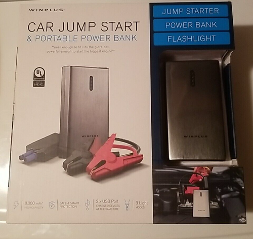 Winplus AC56388 Portable Handheld USB Power Bank Car Jump Start 2700mah ...