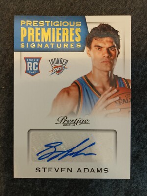 2013-14 Prestigious Premieres Signatures Steven Adams RC Auto | eBay