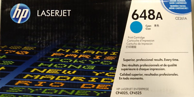 HP 648A (CE261A) Cyan LaserJet Toner Cartridge | eBay