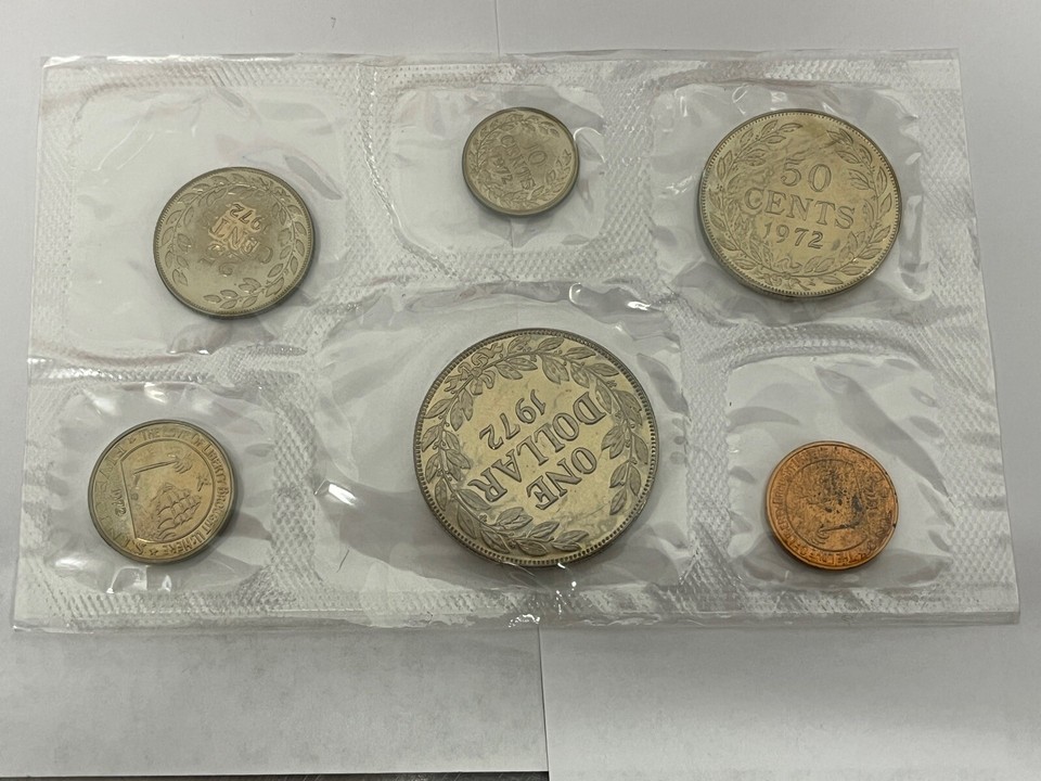 1972 Liberia Proof Set 6 Coins Sealed Original US Mint Packaging | eBay
