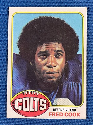 1976 Topps Fred Cook Football Card #502 Baltimore Colts | eBay