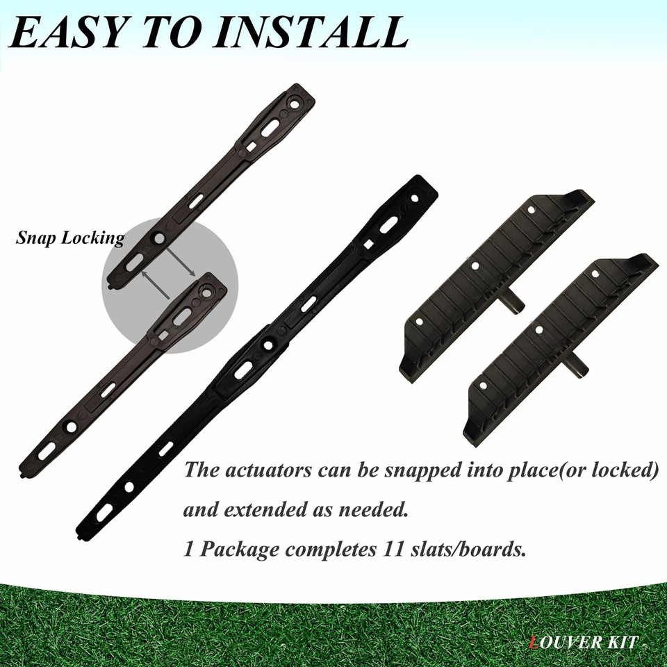 Explranltec Louver Bracket Kit, Deck Sunblind System, Shutters Hardware ...