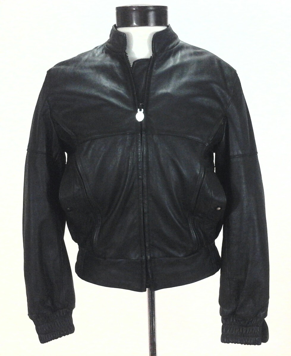 FIRST GEAR Motorcycle Jacket Black Genuine Leather with Thermoliner ...