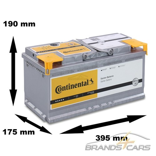CONTINENTAL AUTOBATTERIE 12V STARTERBATTERIE 110Ah 950A L6 OHNE START ...
