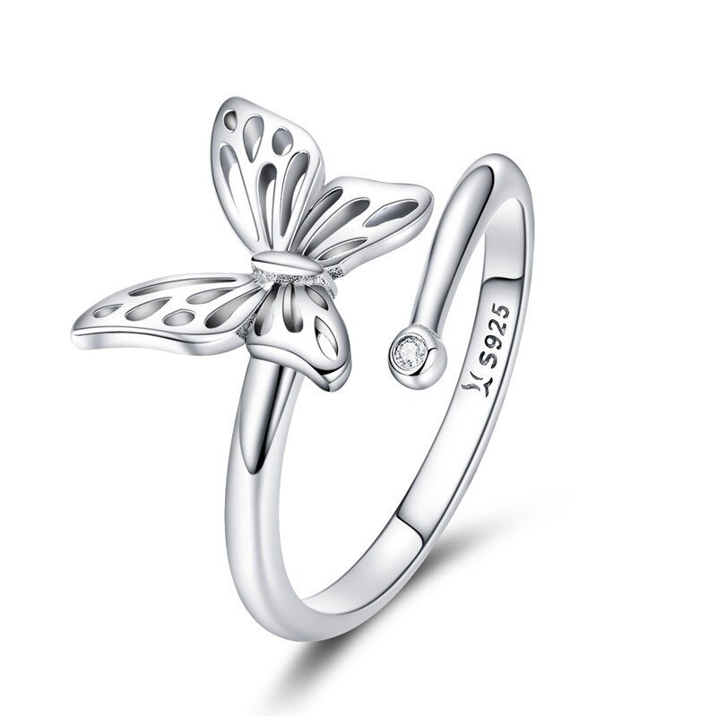 Fashion 925 Sterling Silver Wedding Promise Ring Crown Zircon Women ...