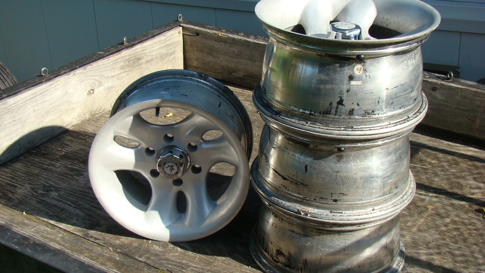 (4) 'AMERICAN RACING' 16 INCH 6 LUG 8.75" WIDE CHEVY TRUCK RIMS-TAKE A ...