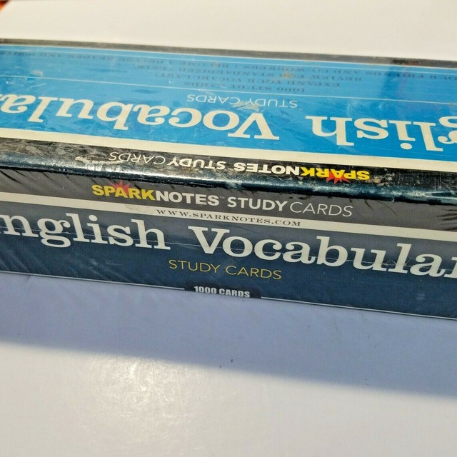 SparkNotes Study Cards Ser.: English Vocabulary by SparkNotes Staff ...
