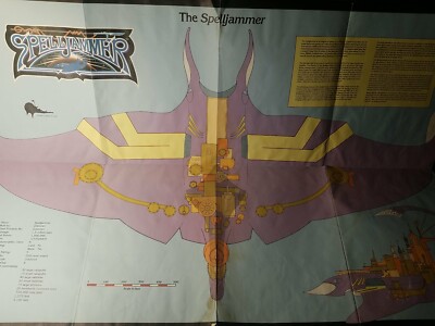 AD&D 2E SPELLJAMMER Adventures in Space The Spelljammer Map only ...