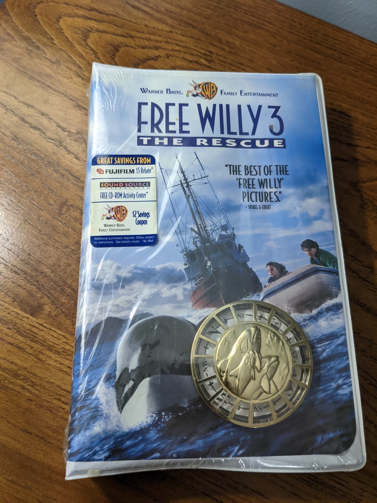Free Willy 3 - The Rescue VHS tape 1997 Sealed, Mint with Bonus 'Whale ...