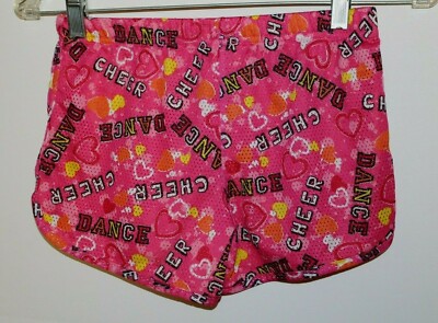 TCP Girls Mesh Sz L 10 12 Athletic Shorts Dance Cheer Hearts Print ...