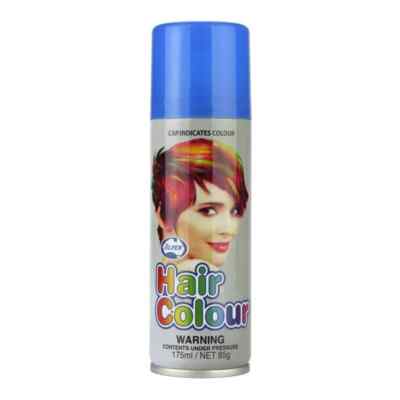 Blue Hair Spray 175ML Temporary Plain Coloured Hairspray Colours Party ...