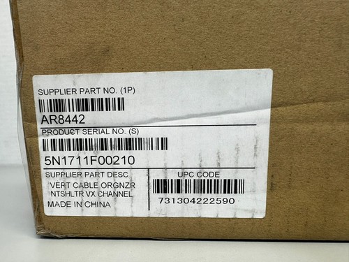 APC AR8442 Vertical Cable Organizer - Black for sale online | eBay