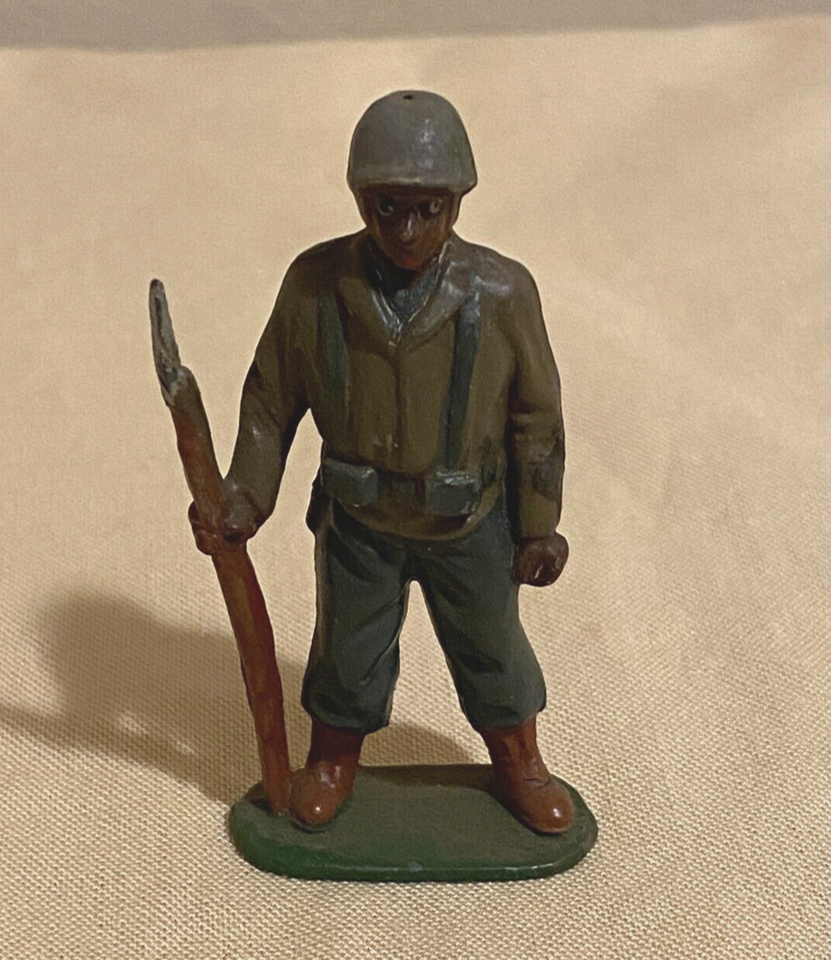 Timpo 54 mm American Black GI Vintage Metal Toy Figure RARE ao-04 | eBay