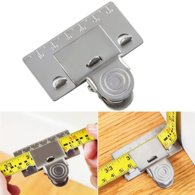 Precision Tape Measure Clip Tool Portable Corners Measuring Ruler Work ...