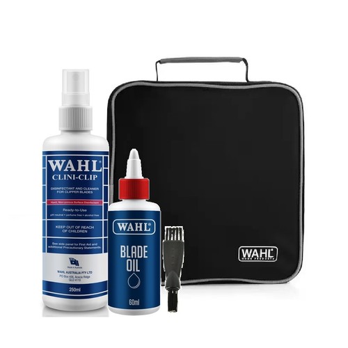 WAHL Sanitation Clean and Oil Kit ( Clipper Bag, Clini-Clip, BladeOil ...