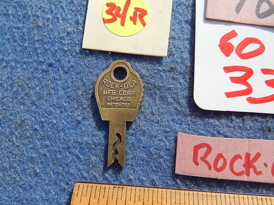 1940-1942 Rock-ola Key for 5/8 inch lock - Bell Lock 33 RO 181 | eBay