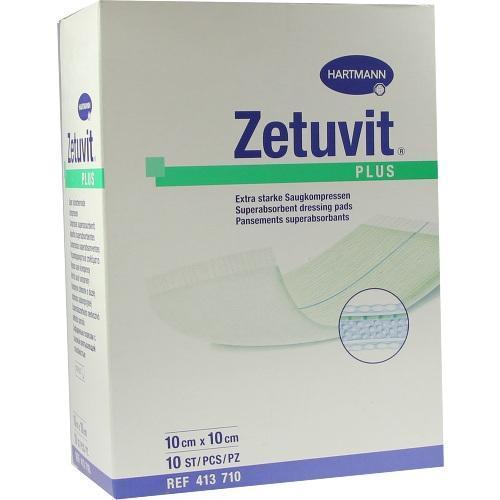 ZETUVIT Plus extrastarke Saugkomp.ster.10x10 cm 10 St | eBay.de