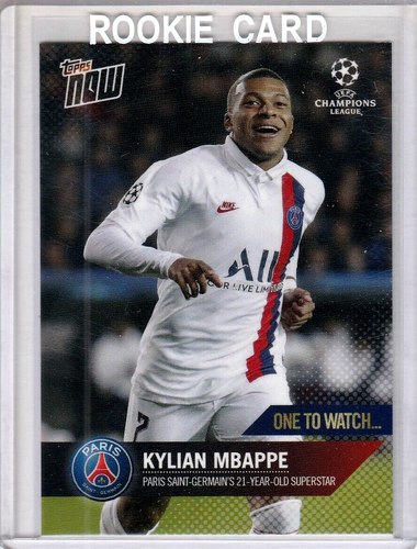 Kylian Mbappe 2020 Topps Now UEFA SP PSG FRANCE WORLD CUP PR /2116 ...