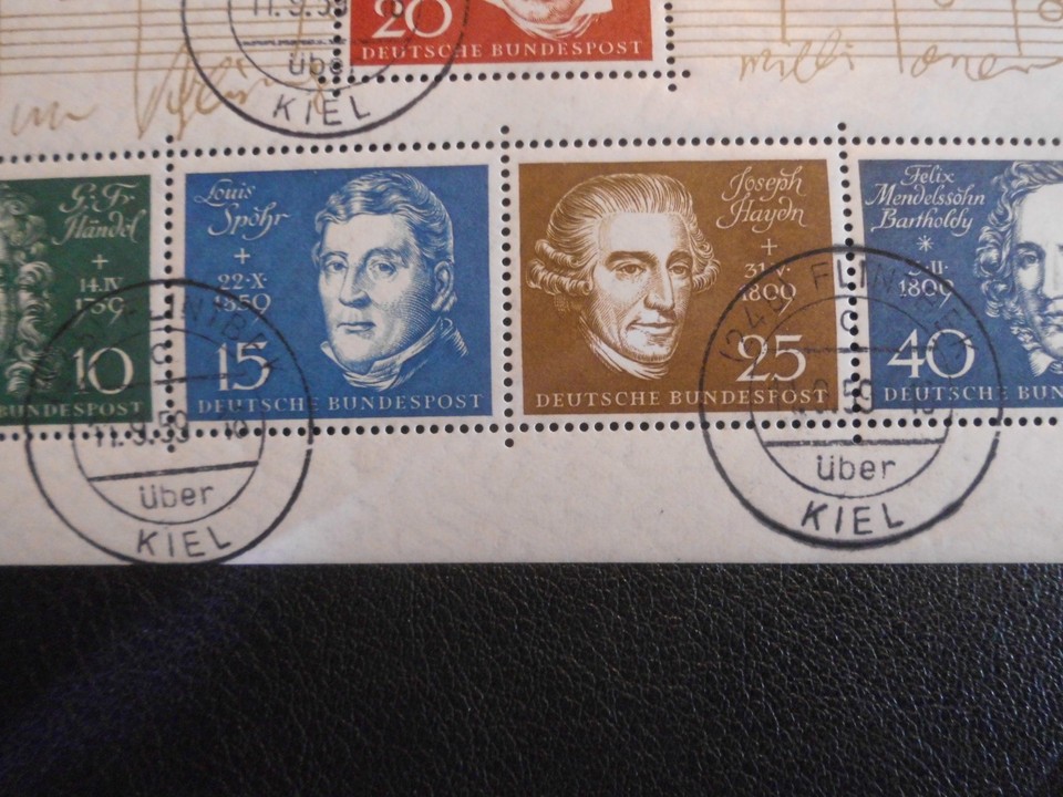 Bund Mi.-Nr. Block 2 Beethovenblock gest. 11.9.59 24b Flintbek über ...