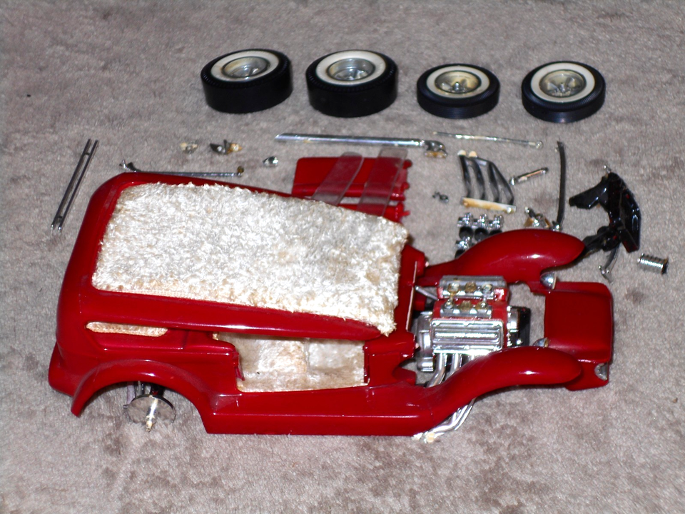 VINTAGE BUILT MONOGRAM LIL COFFIN HOT ROD CUSTOM SHOW DRAG PROJECT 32 ...