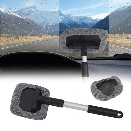 Car Windshield Cleaning Tool, Microfiber Window Cleaner with Washable ...