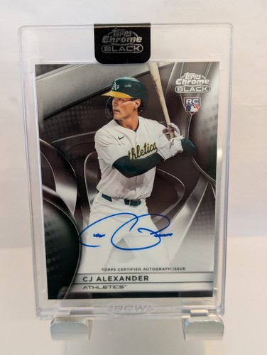 2025 Topps Chrome Black CJ Alexander Auto RC CBA-CA Athletics | eBay