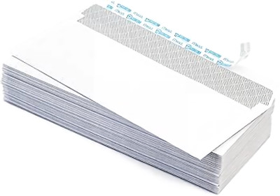 Peel & Self-Seal White Letter Mailing Long Security Envelopes 4-1/8”x 9 ...