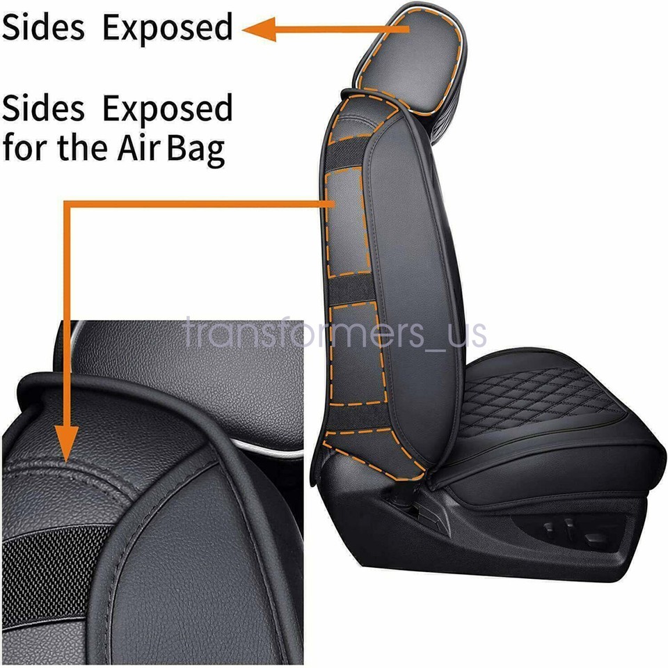 For Mitsubishi Outlander 2004-2024 Car Seat Cover Full Set Cushion PU ...