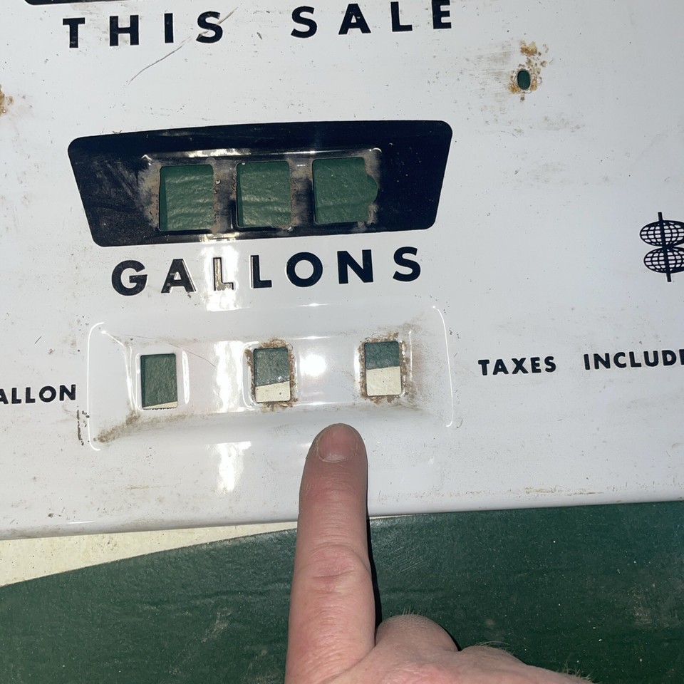 2x Pair Set Original BOWSER Face Plate - Gas Pump Parts Faceplate | eBay