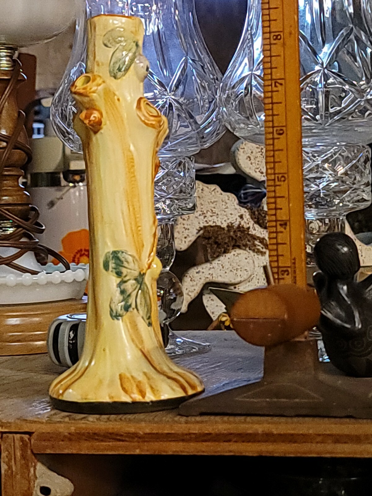 WELLER ART POTTERY WOODCRAFT APPLE TREE 8 1/2” BUD VASE | eBay