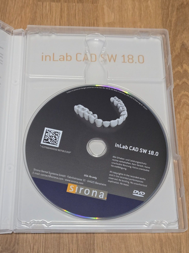 DENTSPLY SIRONA Inlab 18.0 CAD Software DVD / NO USB | eBay