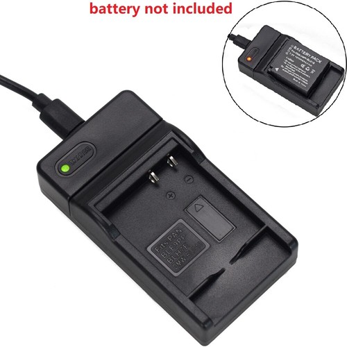 USB Battery Charger for Panasonic DMW-BLE9E DMW-BLG10,Lumix DC-ZS200 ...