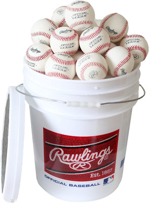 | Bucket of 24 Practice Baseballs | ROLB1X | Youth/14U Official League ...