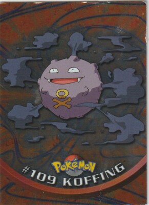 Topps Pokemon - Koffing #109 - Holo Silver Foil - Blue Logo LP | eBay